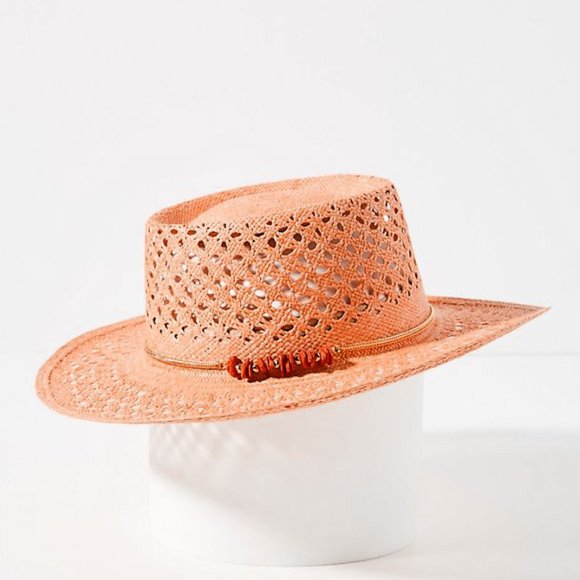 Van Palma | Accessories | Htf Van Palma Beaded Straw Boater Hat | Poshmark